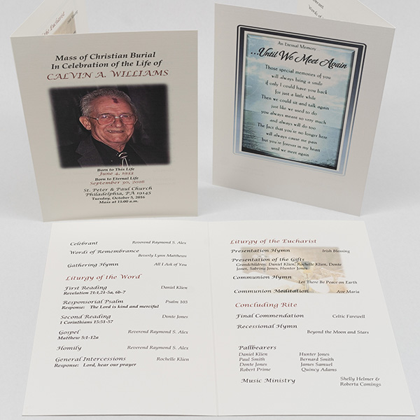 Funeral Booklet Options